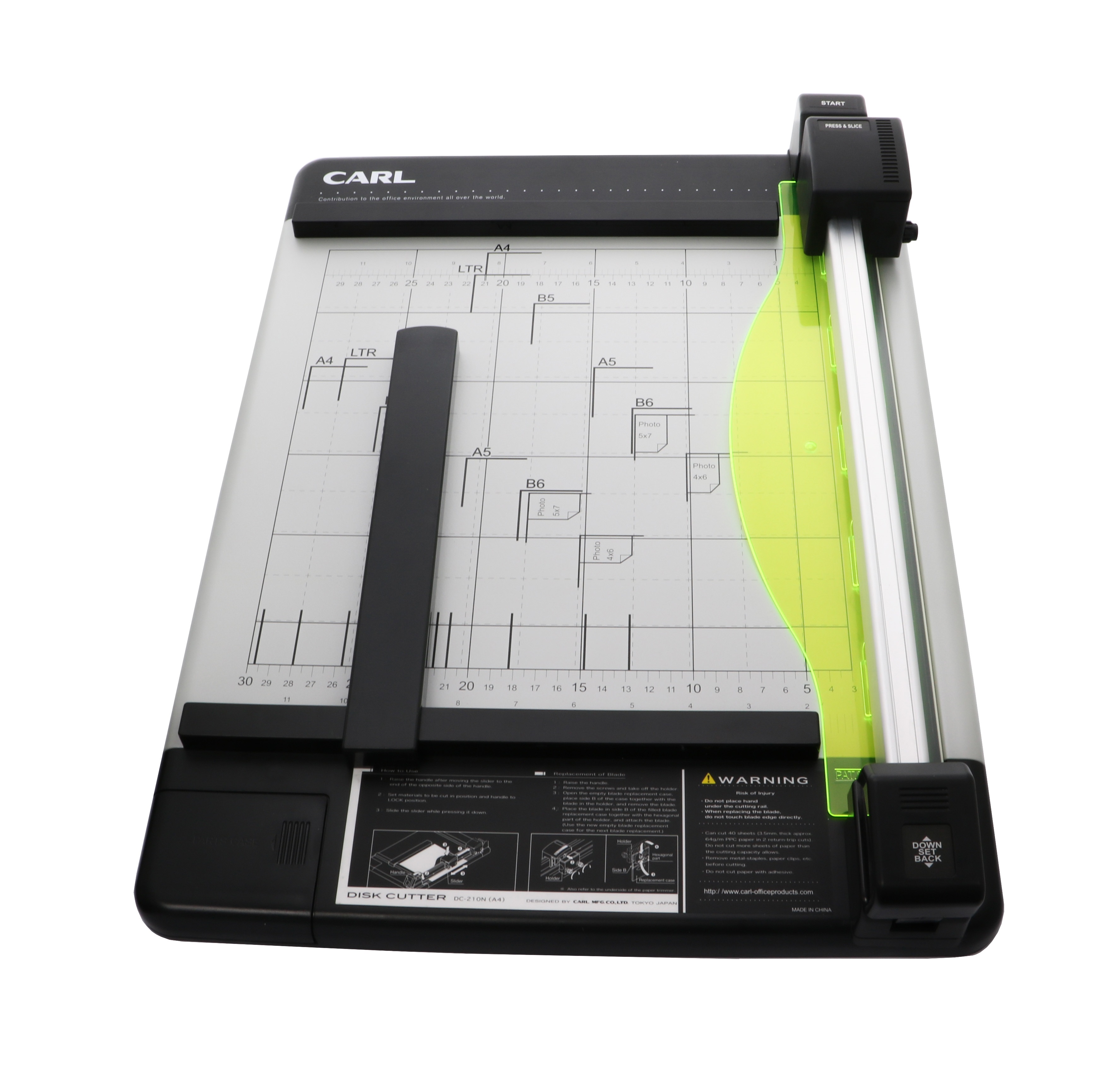 Carl Heavy Duty Rolling Cutter A4 DC-210N