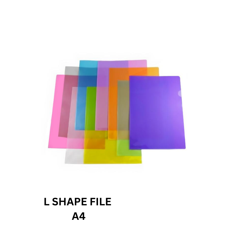 Plastic L Shape Folder A4