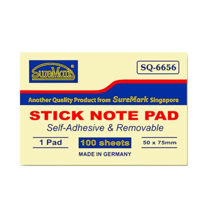 Suremark Stick Note Pad 125 x 75mm SQ6655